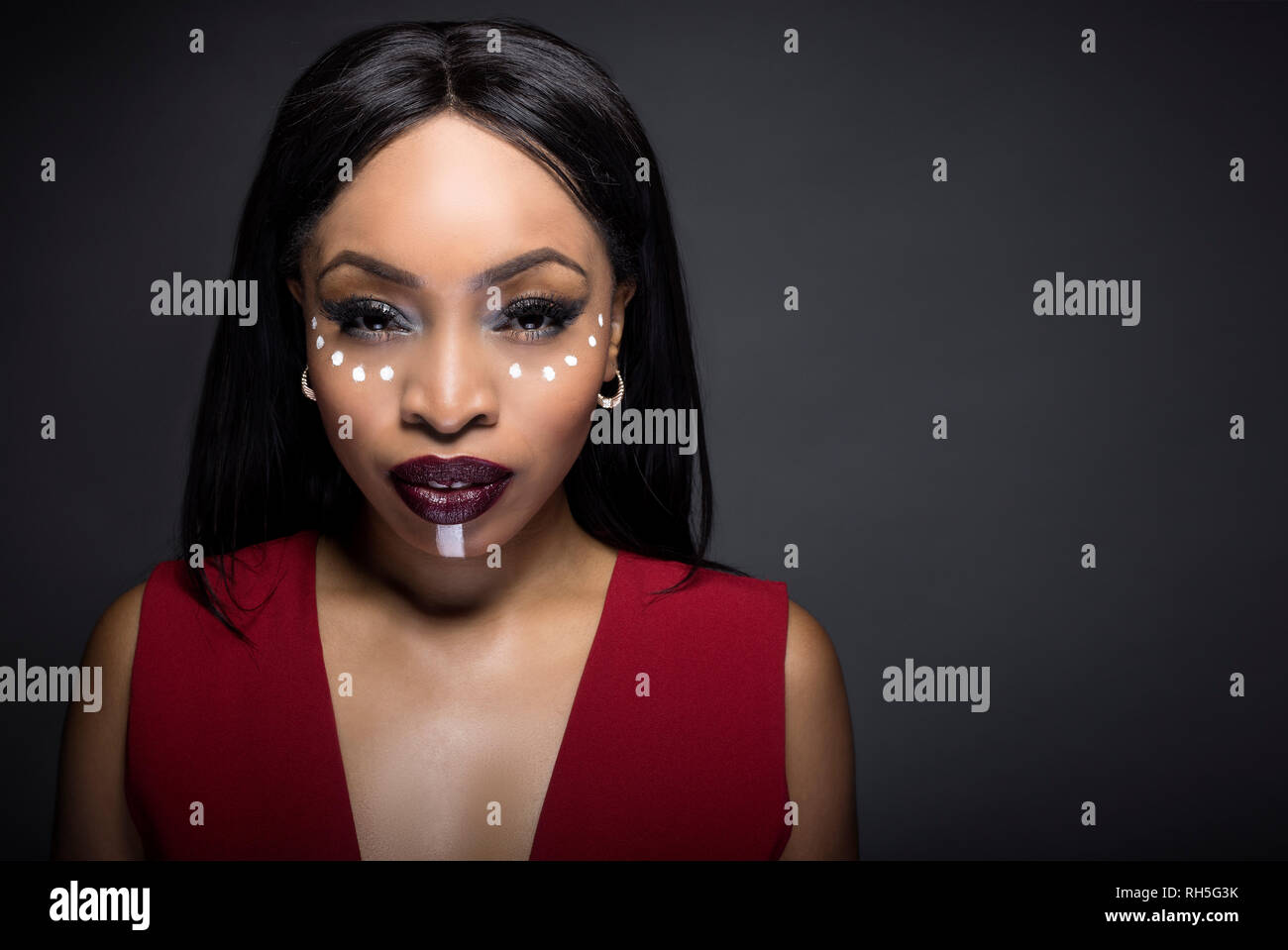 Tribal Face Paint High Resolution Stock Photography and Images - Alamy