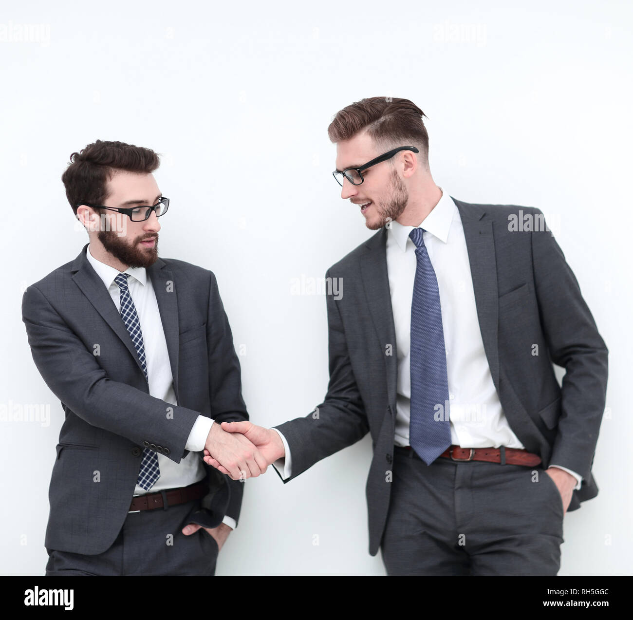 handshake of two business people Stock Photo - Alamy