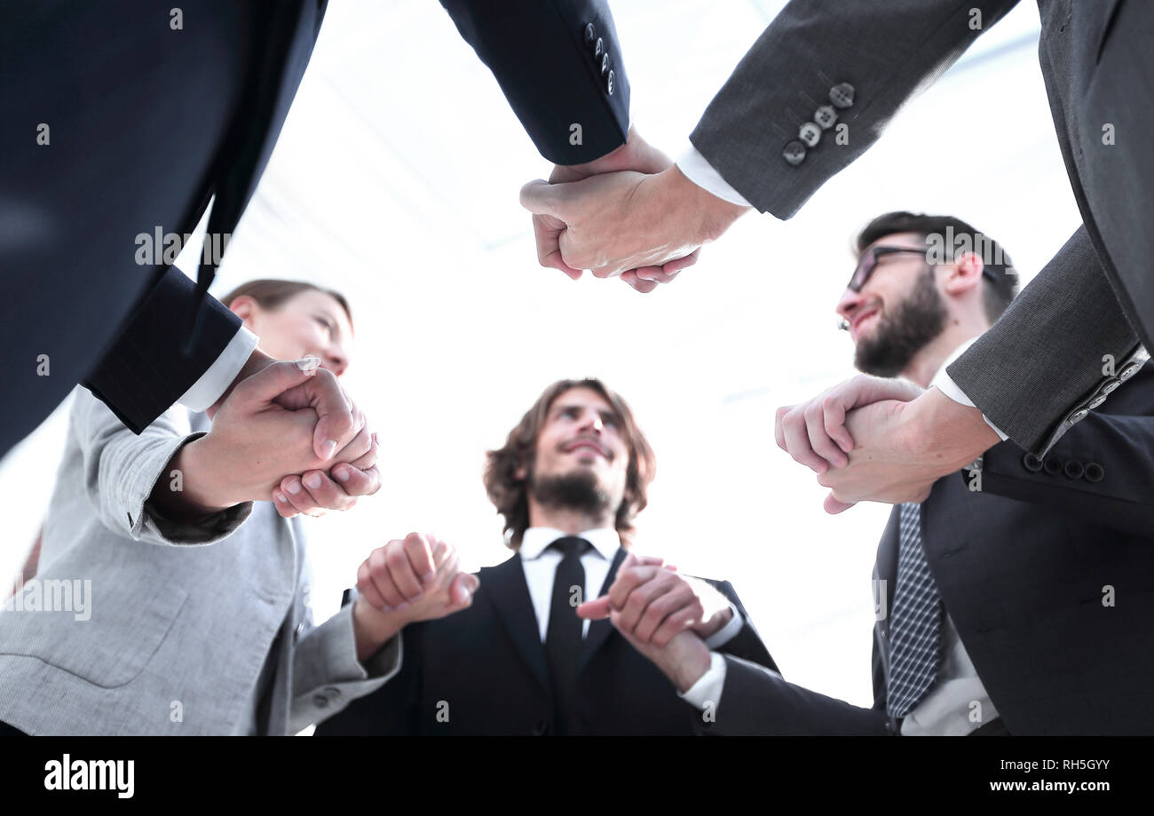 Corporate Business Team Aspiration Looking High Resolution Stock ...