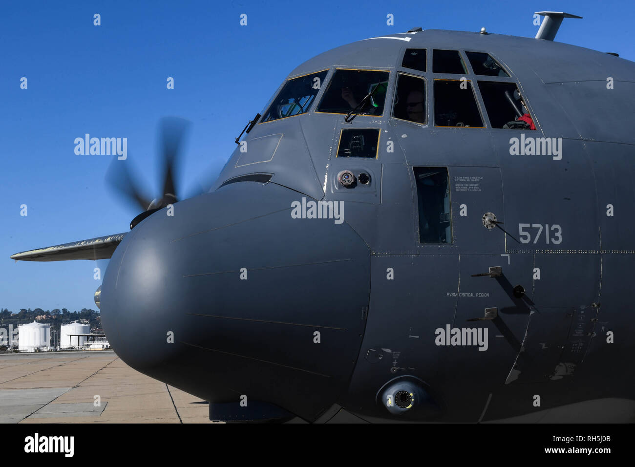 An aircrew from the 9th Special Operations Squadron perform preflight ...