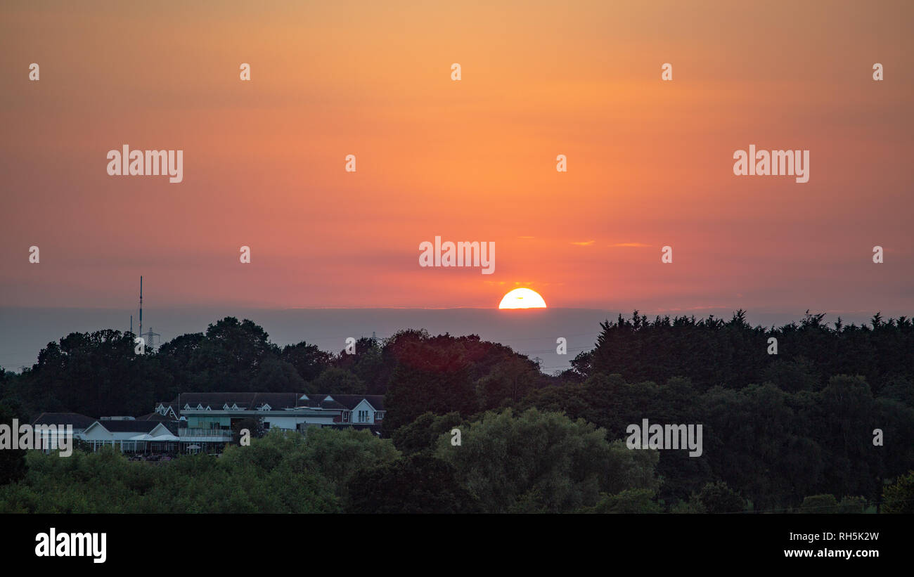 Beautiful Sun Set Stock Photo - Alamy