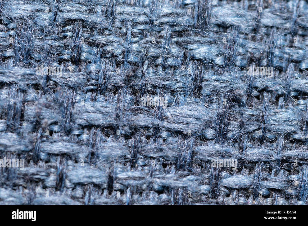 Material in close-up. The structure of the fabric with visible threads ...