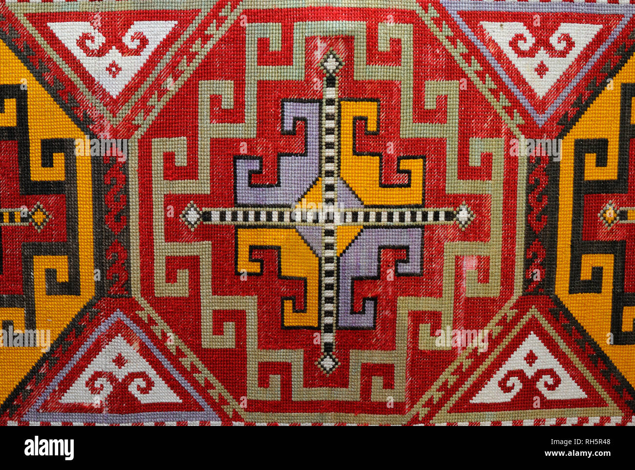Traditional Tajik colorful embroidery – suzani, carpet. Outlook world ...