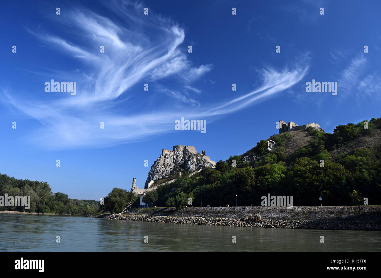 devin castle;ruins;confluence of morava and danube rivers;bratislava ...