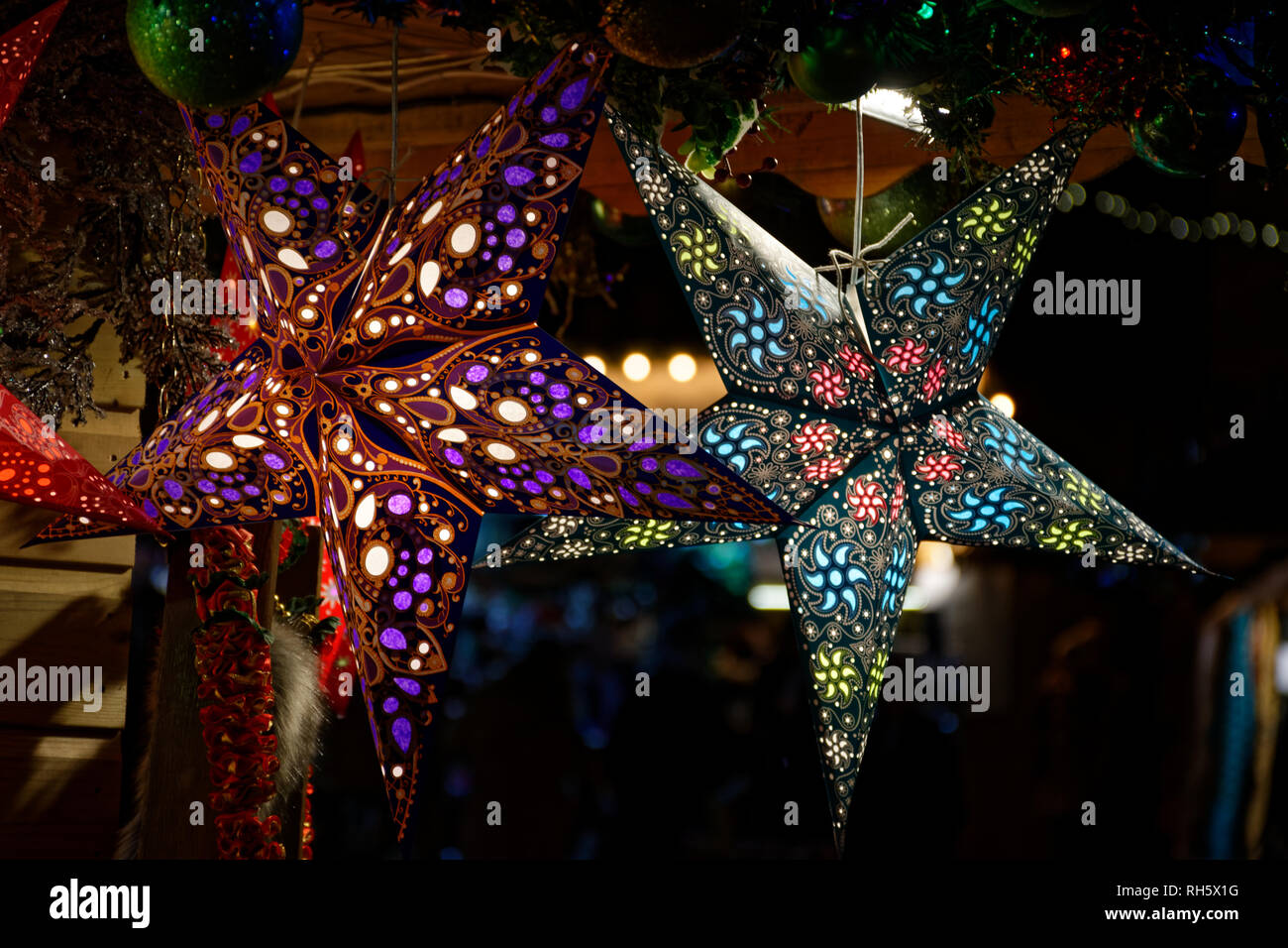 real life full size building avent calendar Stock Photo - Alamy