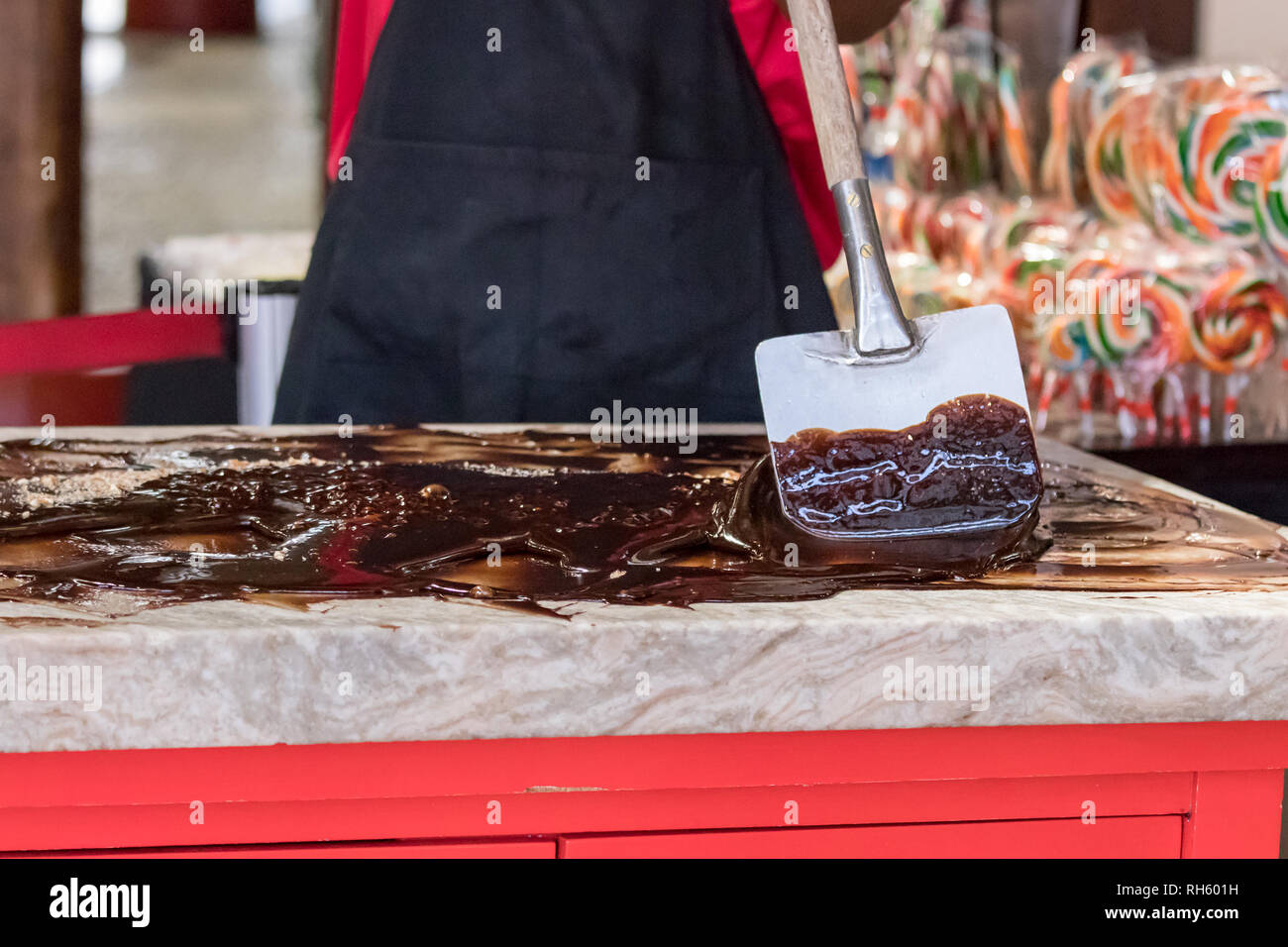 Chocolate factory mixing hi-res stock photography and images - Alamy