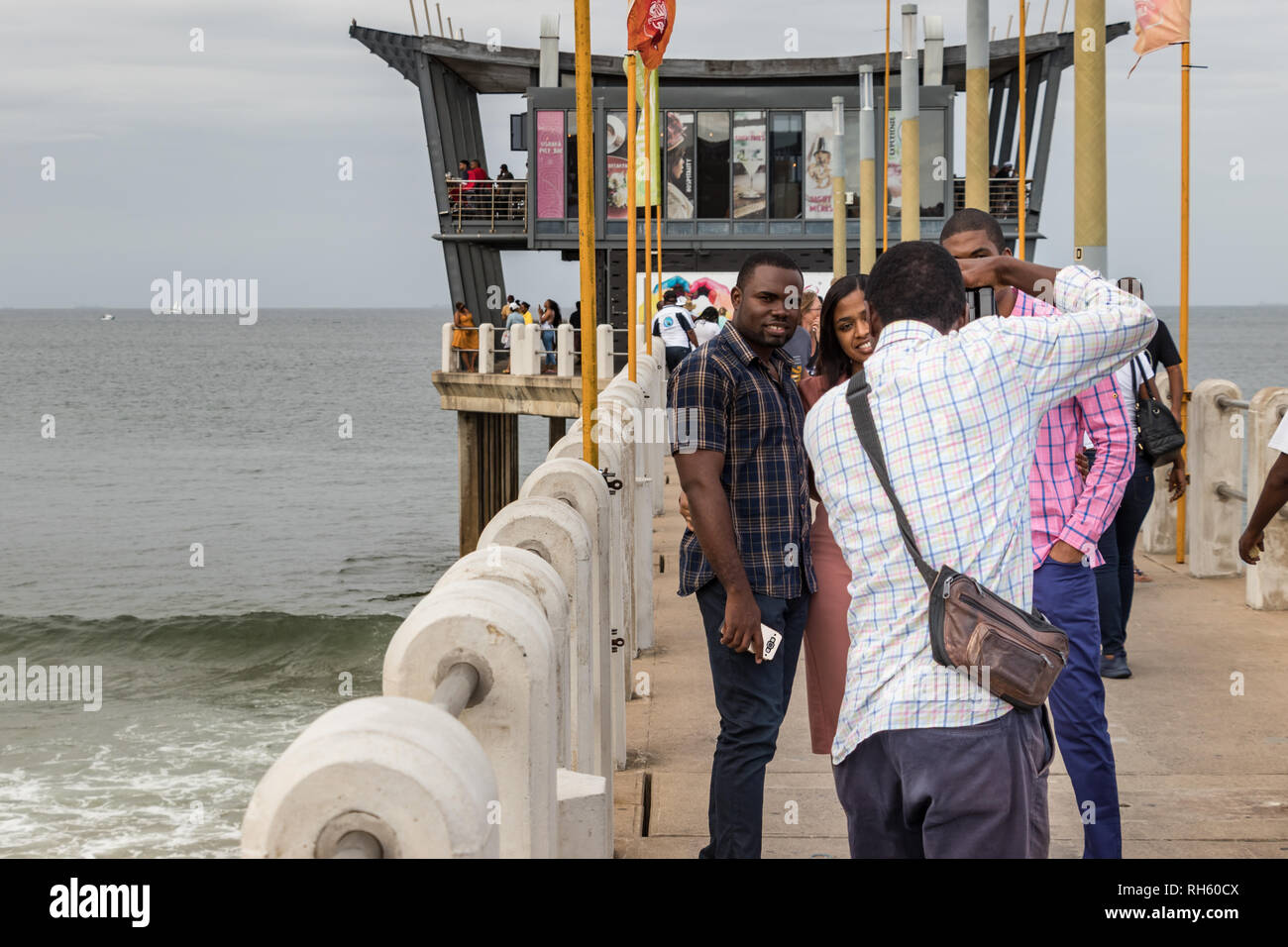 Durban, South Africa - January 6th, 2019: A street photographer taking ...
