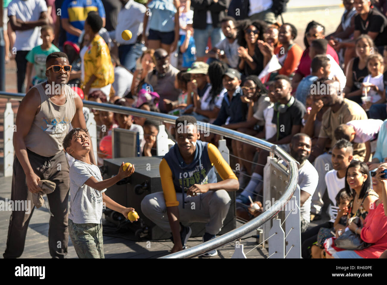 Cape Town, South Africa - January 2th, 2019: A south african boy ...