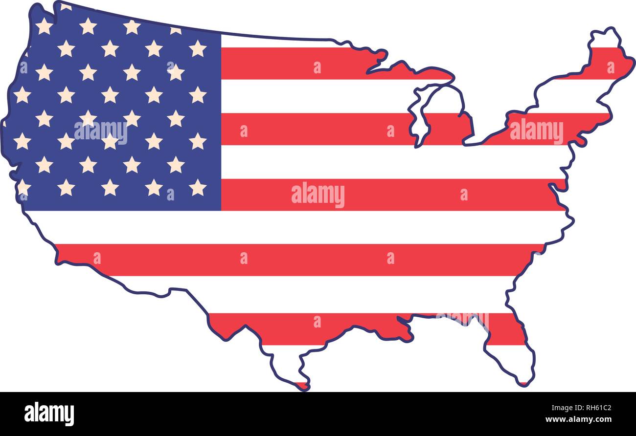 United stated map hi-res stock photography and images - Alamy