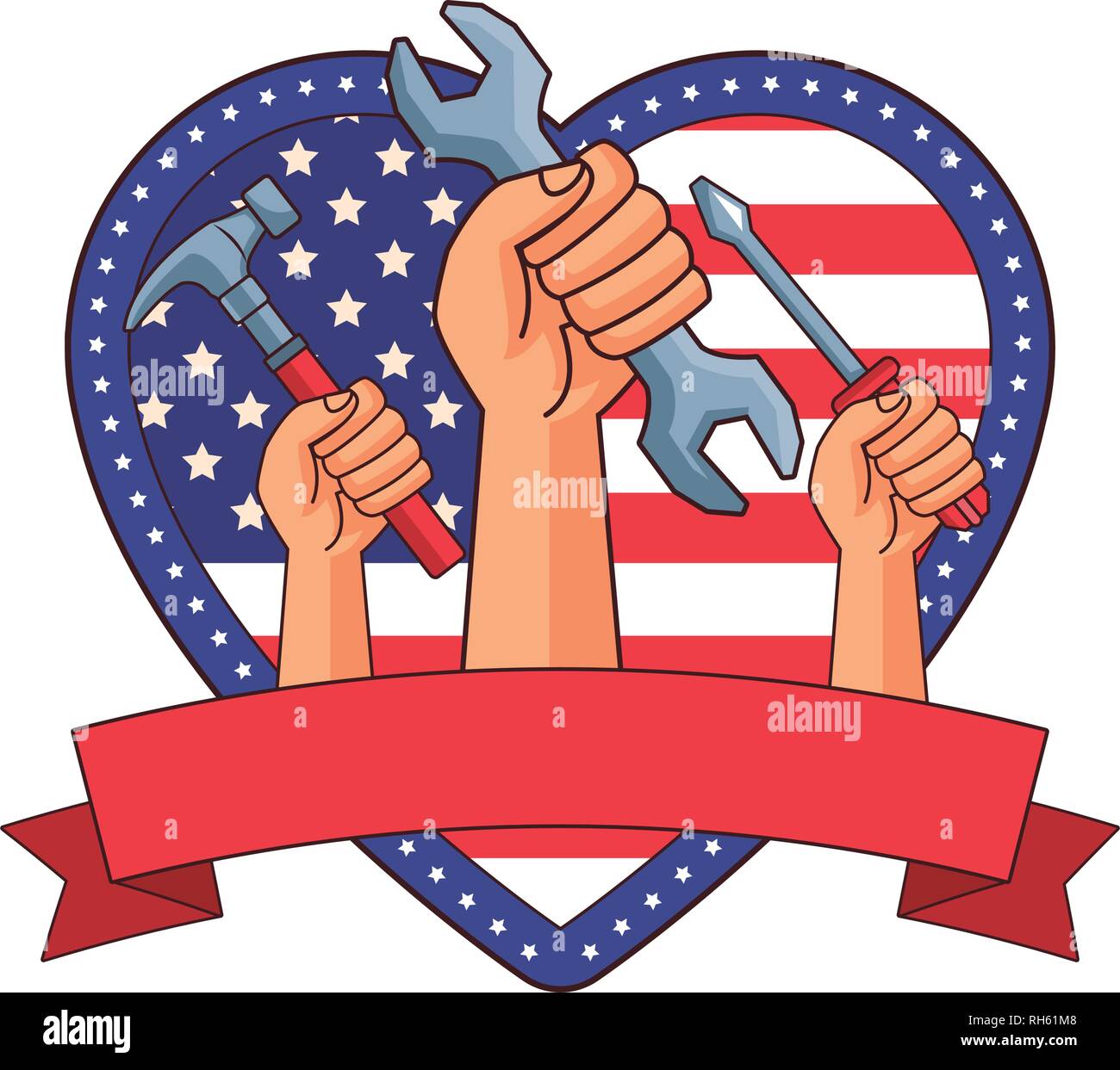Hands holding flag nation Stock Vector Images - Alamy