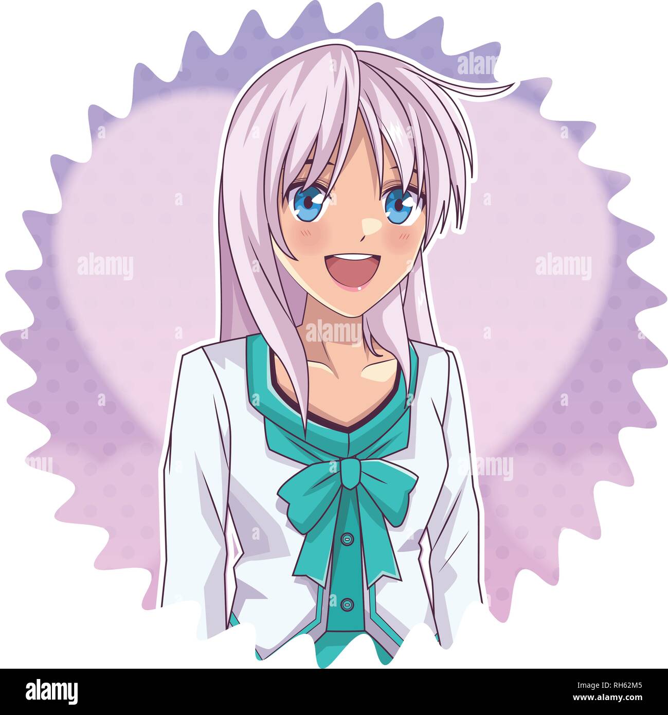 Anime Manga Girl Stock Vector Image And Art Alamy