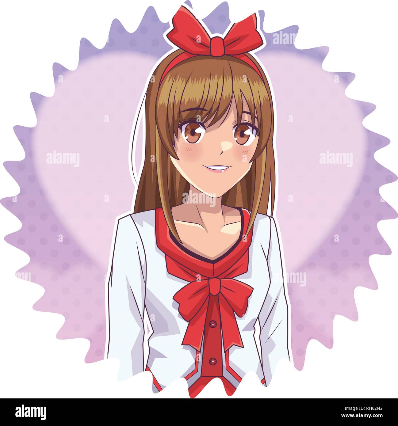 Anime Manga Girl Stock Vector Image And Art Alamy
