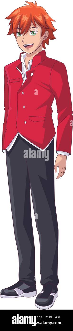 anime manga man Stock Vector Image & Art - Alamy