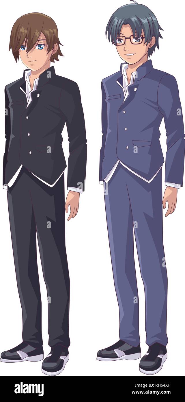 anime manga men Stock Vector Image & Art - Alamy