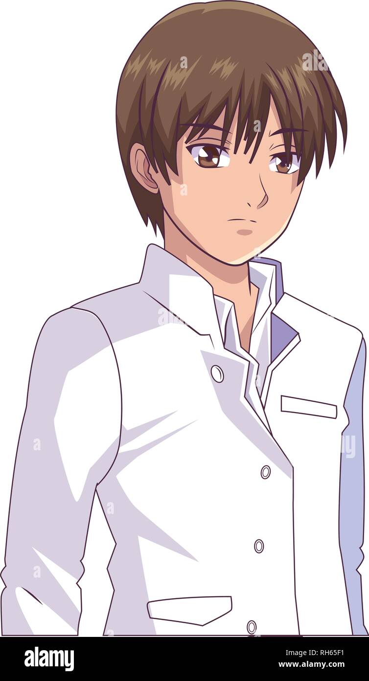 anime manga man Stock Vector Image & Art - Alamy