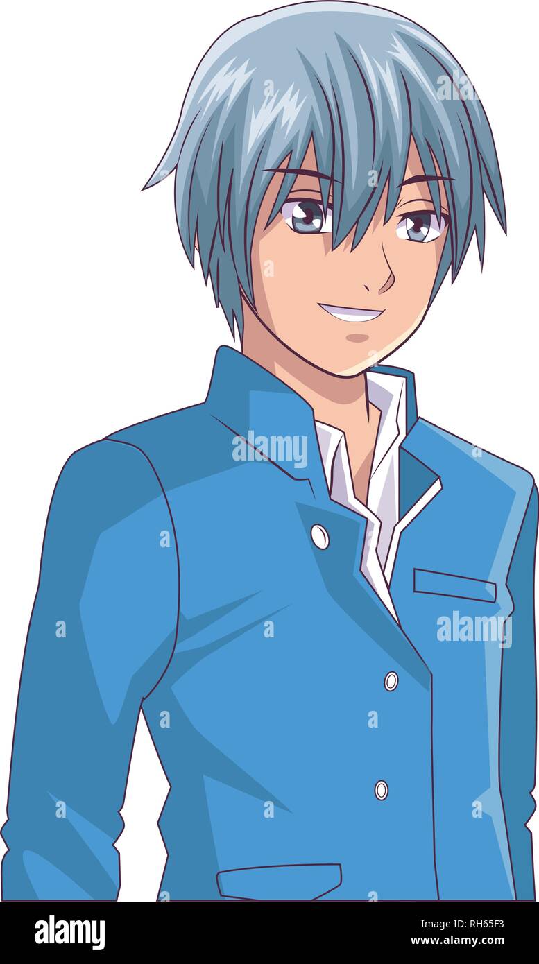 anime manga man Stock Vector Image & Art - Alamy