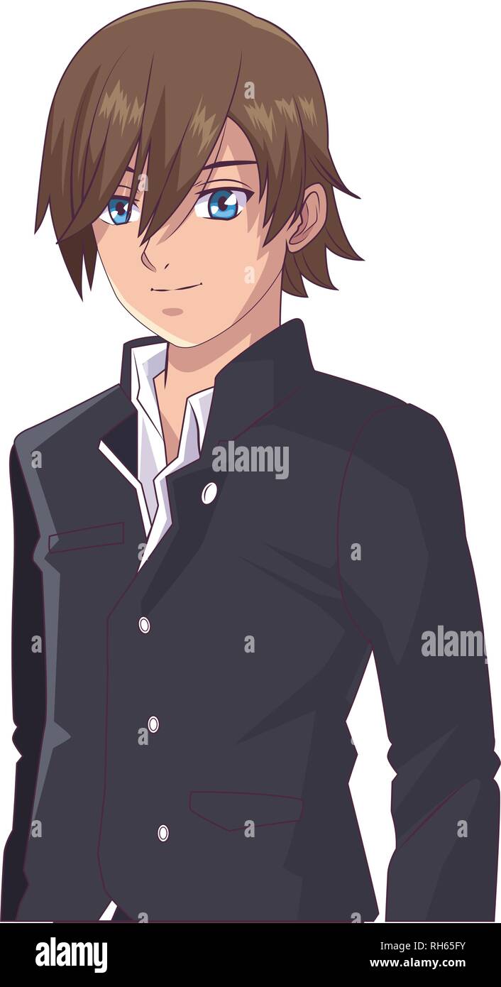 anime manga man Stock Vector Image & Art - Alamy