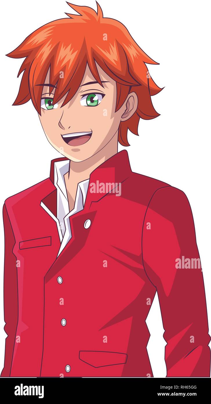 anime manga man Stock Vector Image & Art - Alamy