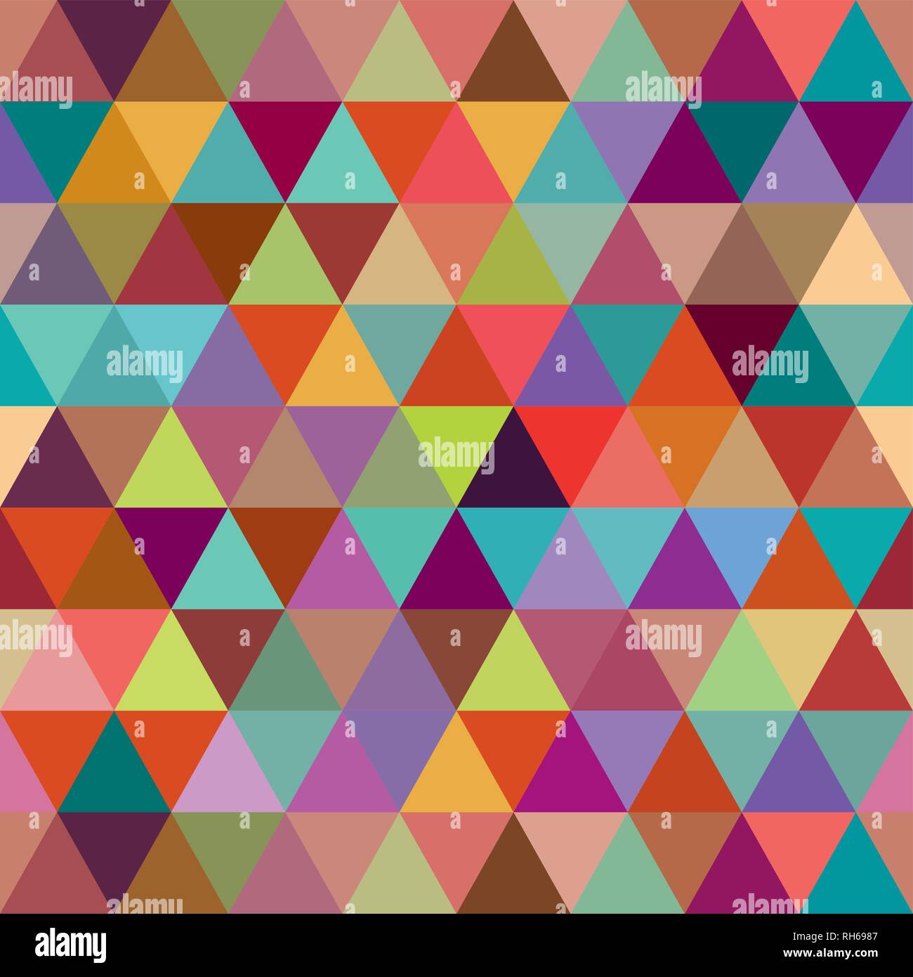 Abstract seamless background pattern with colorful triangles. Vector ...