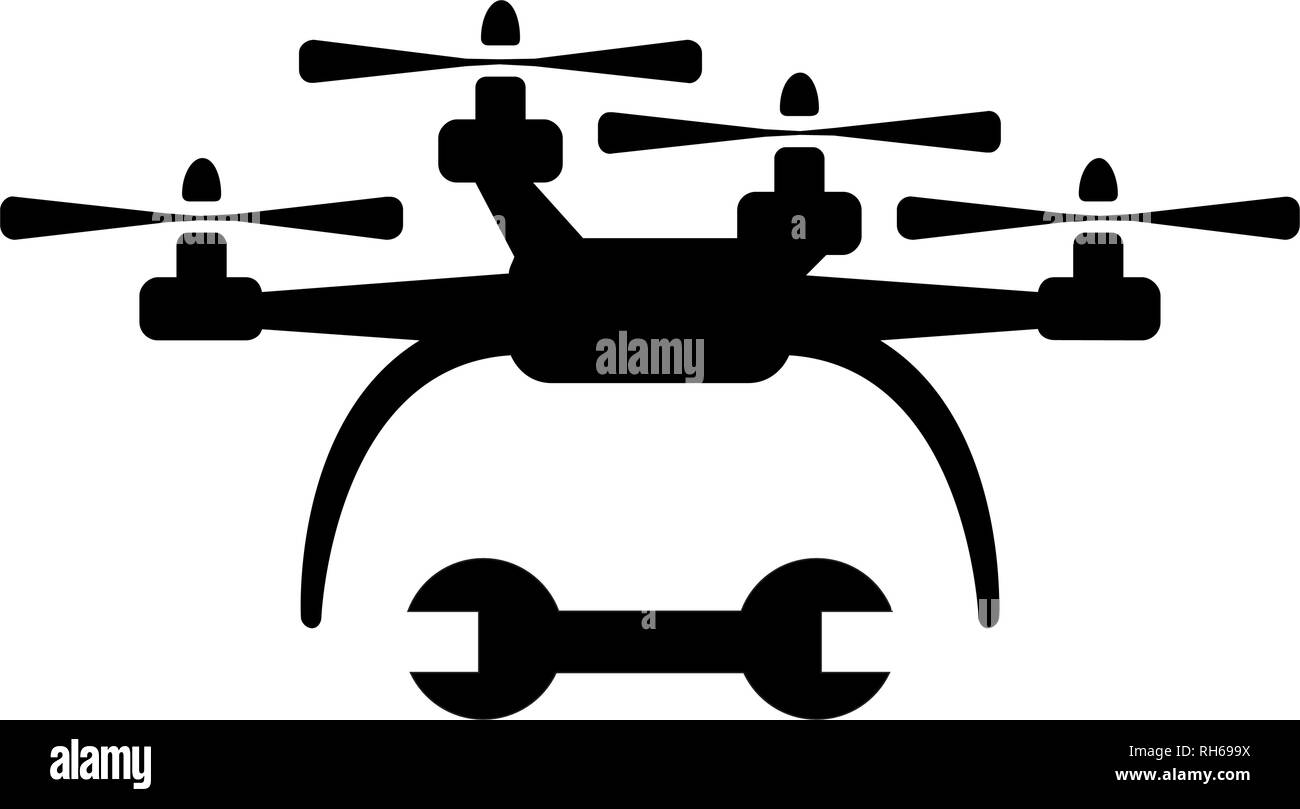 Vector drone service icon. Modern, simple flat vector illustration for ...
