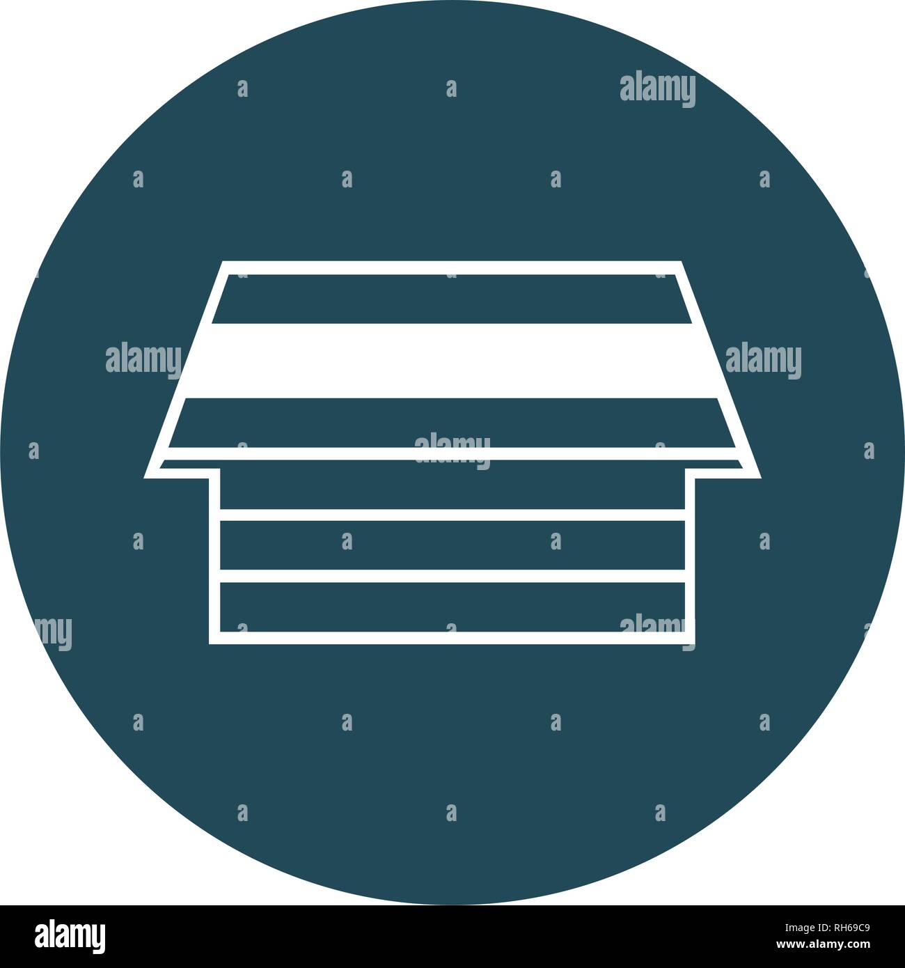 Building Round Icons. Vector illustration style is flat icon symbol ...
