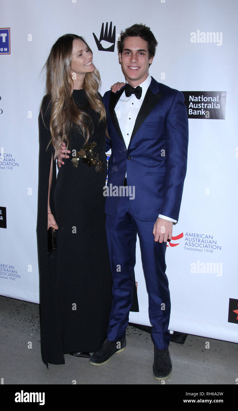 New York, USA. January 31, 2019 Elle MacPherson, Arpad Flynn Alexander ...