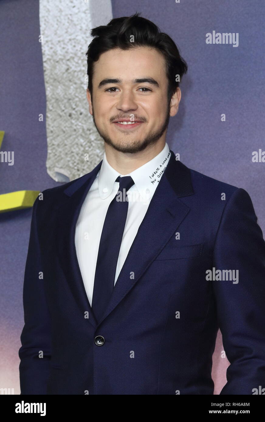 Keean Johnson attends the 'Alita: Battle Angel' World Premiere at the ...