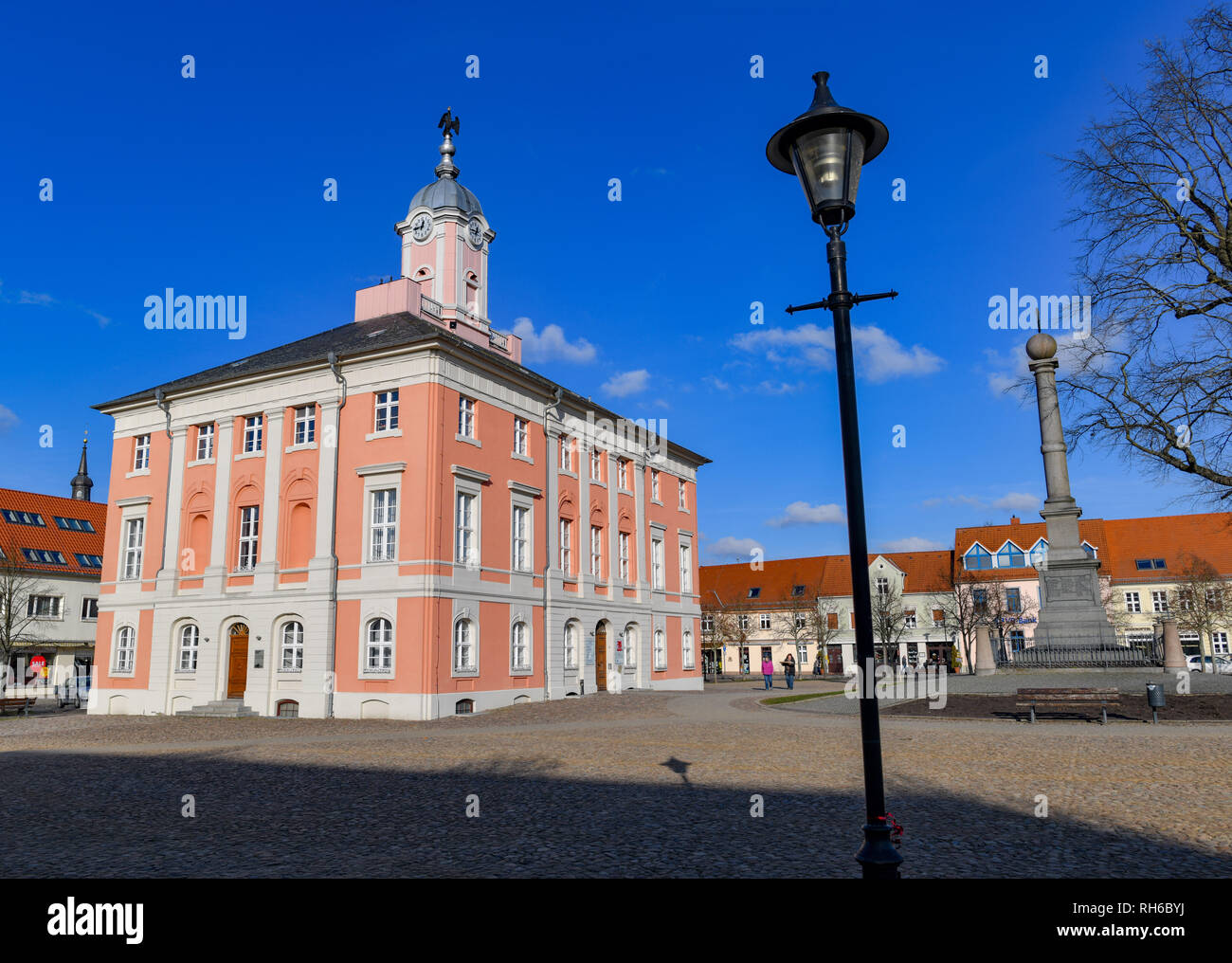 Templin, Germany. 30th Jan, 2019. The historical town hall on the ...