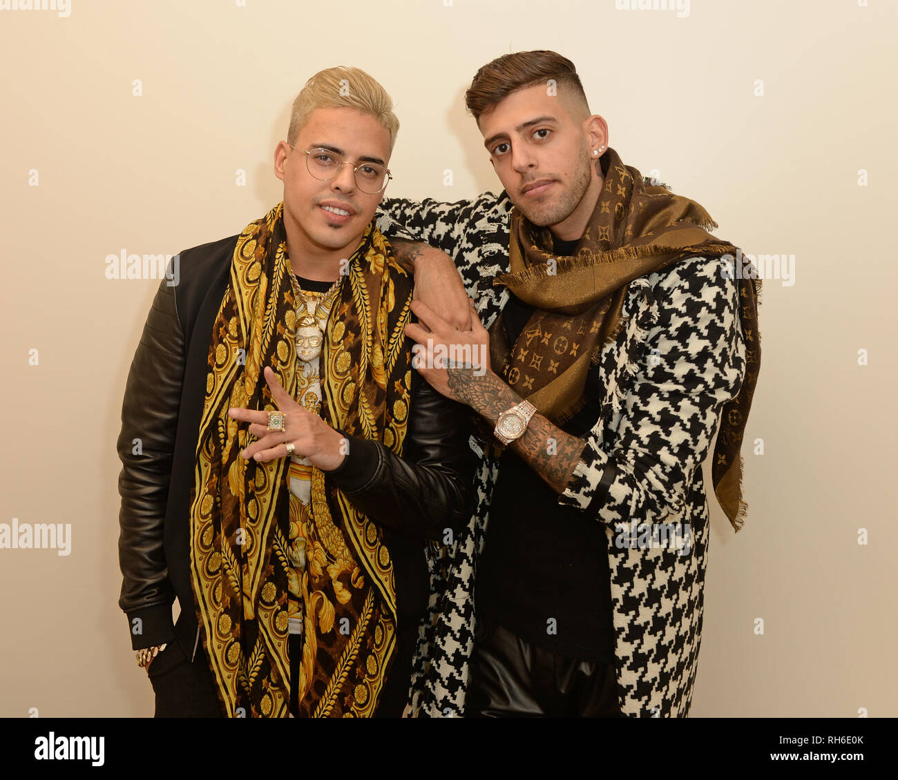 Hollywood, FL, USA. 31st Jan, 2019. Liraz Russo aka Static and Ben El ...
