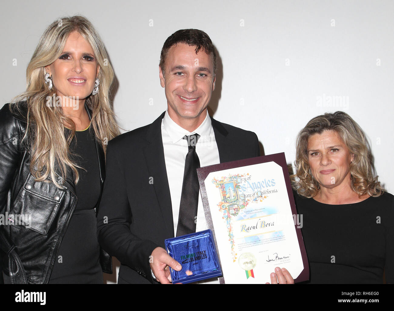 Los Angeles, Ca, USA. 31st Jan, 2019. Tiziana Rocca, Raoul Bova ...