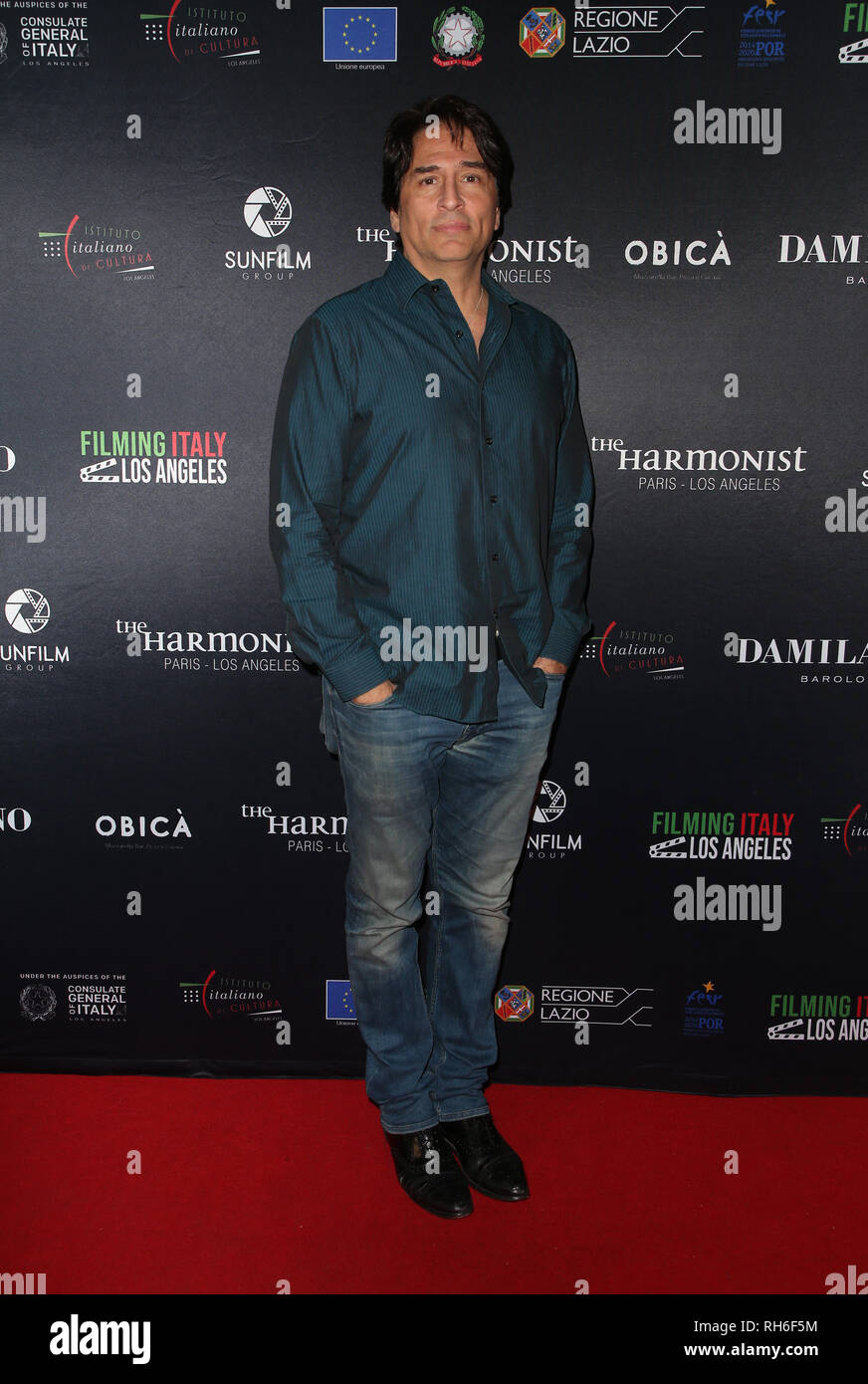 LOS ANGELES, CA - JANUARY 31: Vincent Spano, at Filming Italy Day 3 at ...