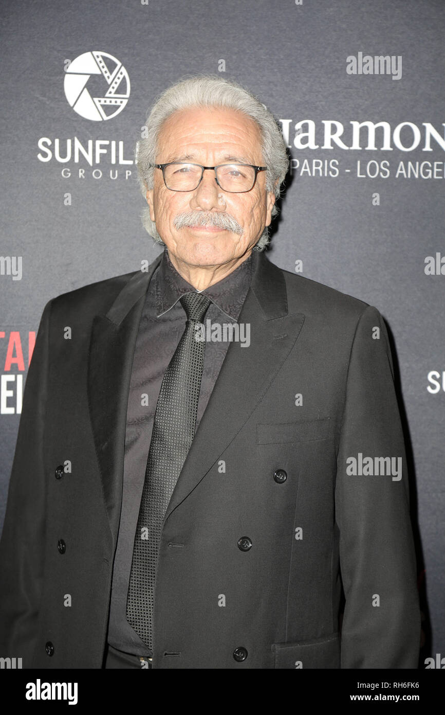 LOS ANGELES, CA - JANUARY 31: Edward James Olmos at the Filming Italy ...