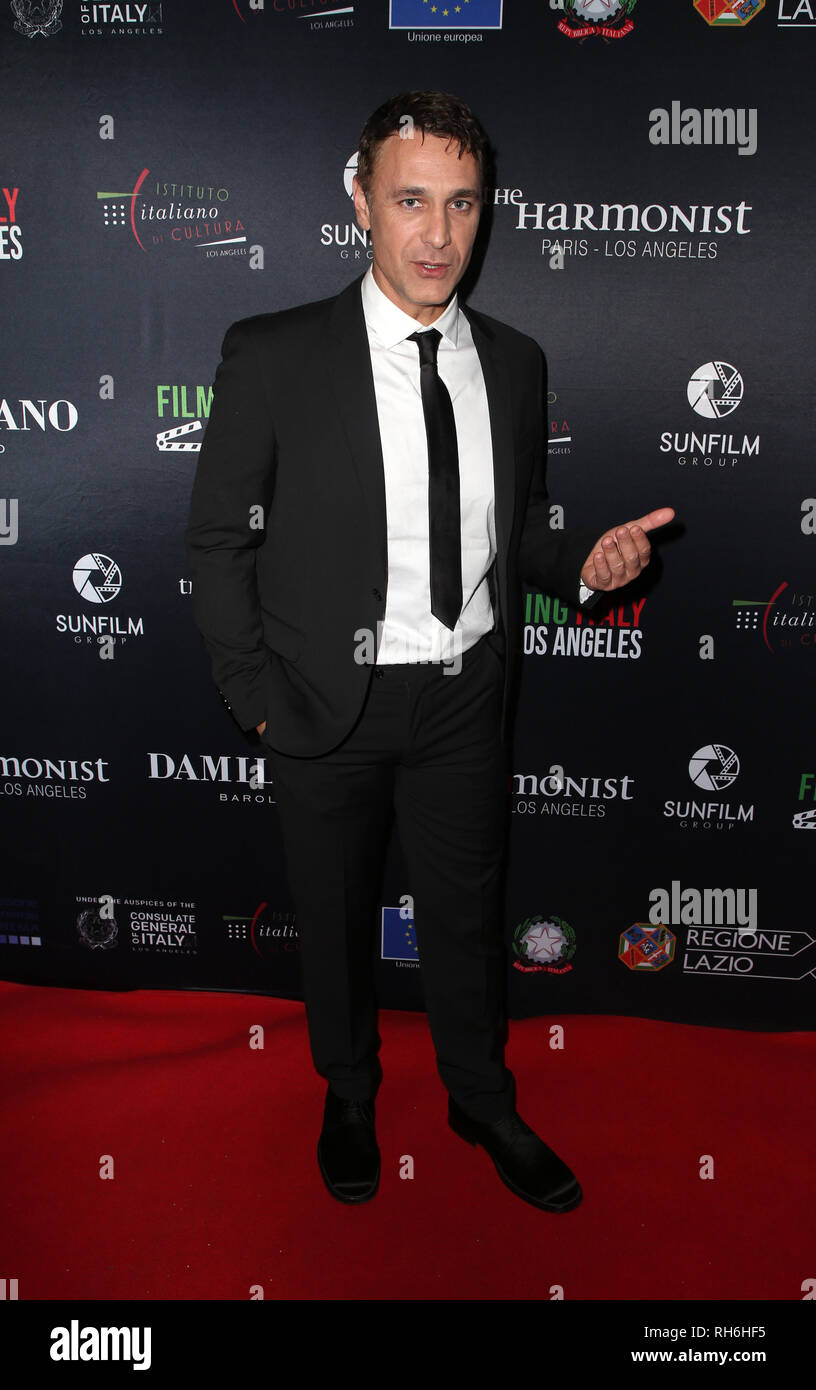 Los Angeles, Ca, USA. 31st Jan, 2019. Raoul Bova, at Filming Italy Day ...