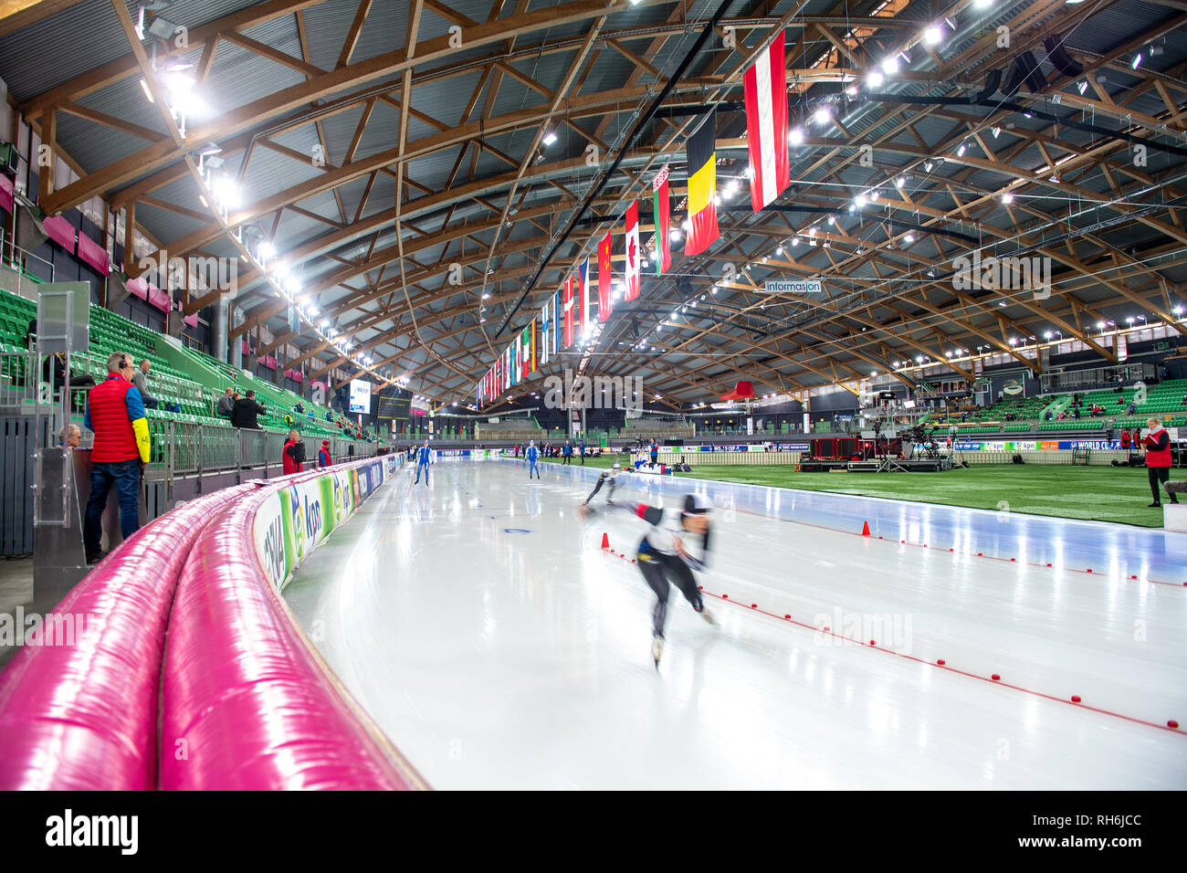 Hamar, Norway. 1st Feb 2019. Speedskating World Cup Vikingschip ...