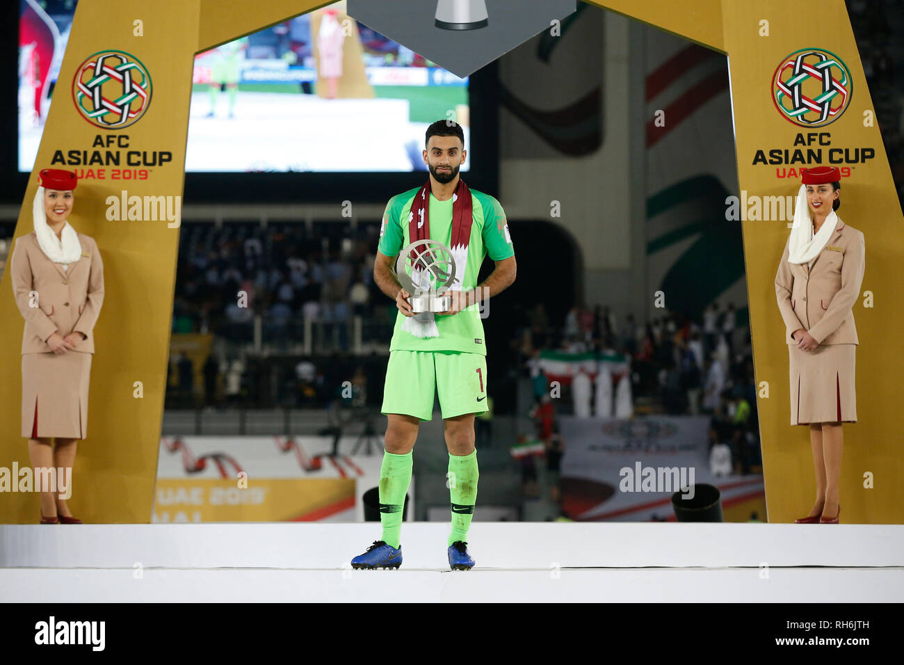 Abu Dhabi, United Arab Emirates (UAE). 1st Feb, 2019. Best Goalkeeper ...