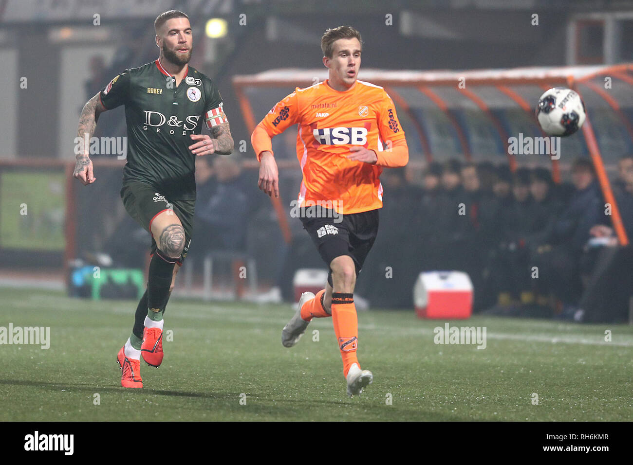 VOLENDAM, 01-02-2019 , Volendam - Sparta , Dutch Football , Kras ...