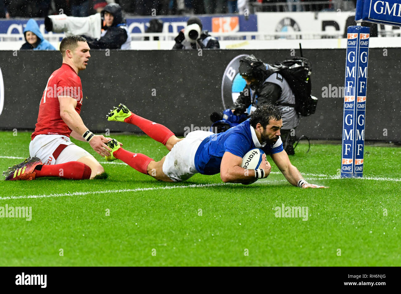 February 1st 2019, St Denis, Paris, France: 6 Nations rugby tournament ...