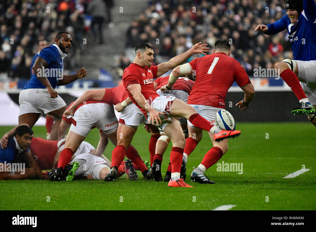 February 1st 2019, St Denis, Paris, France: 6 Nations rugby tournament ...
