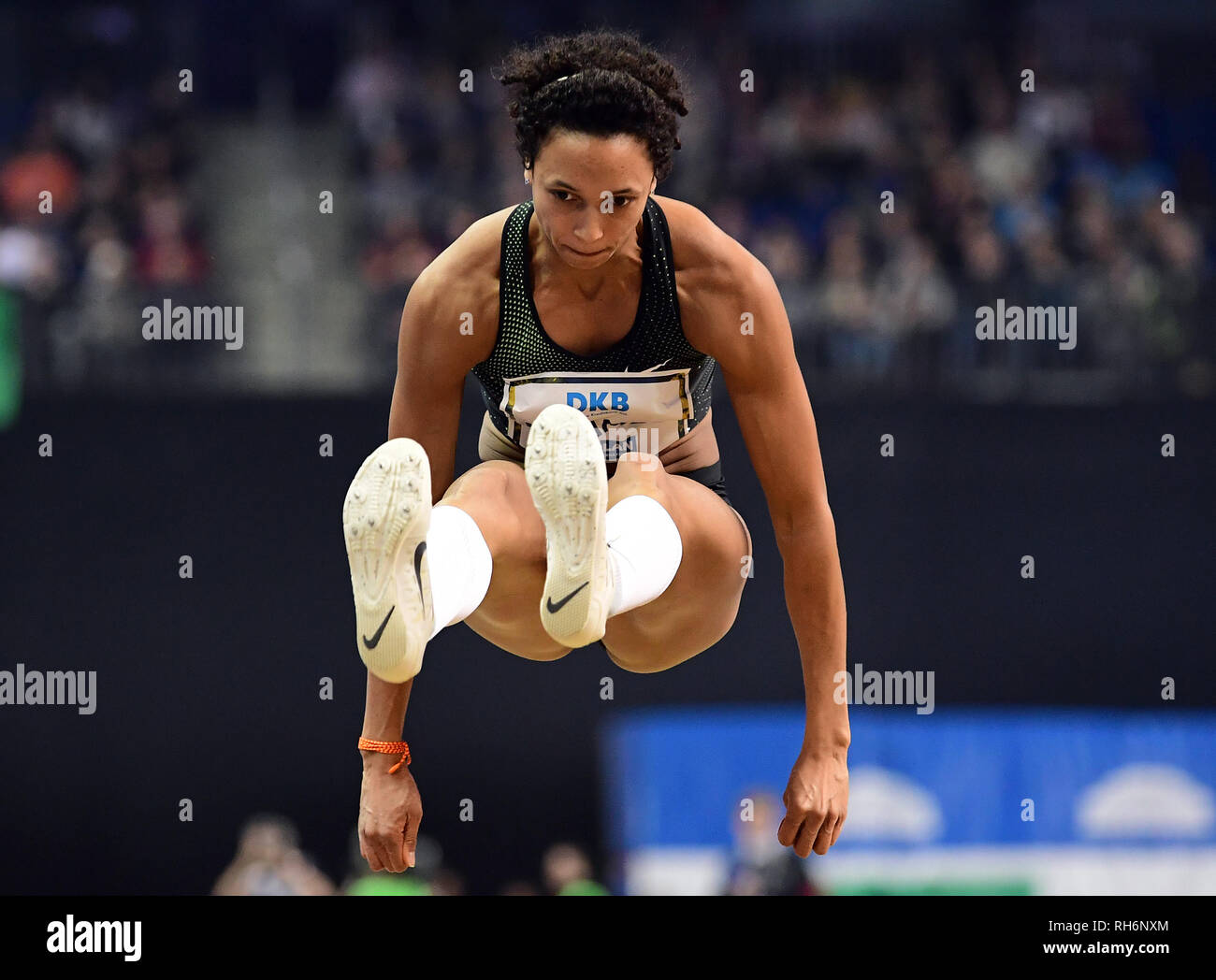 Berlin, Germany. 01st Feb, 2019. ISTAF Indoor, long jump, women, in the ...