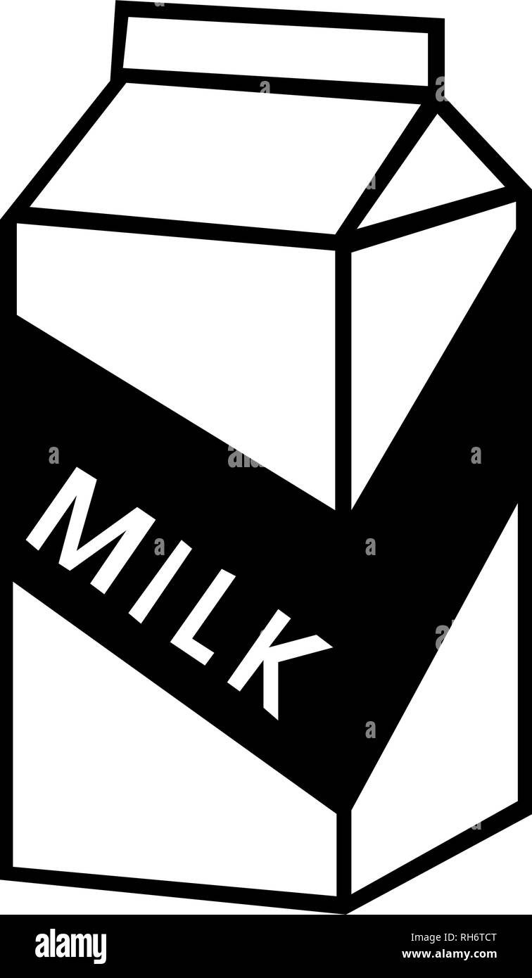 Milk pack line icon, outline vector sign, linear style pictogram ...