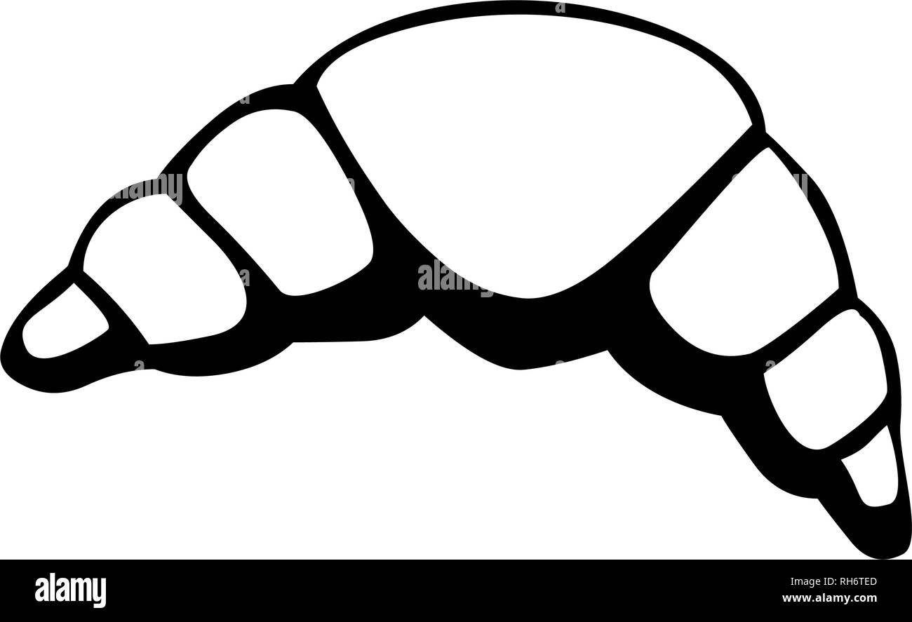 French bread isolated on Black and White Stock Photos & Images - Alamy