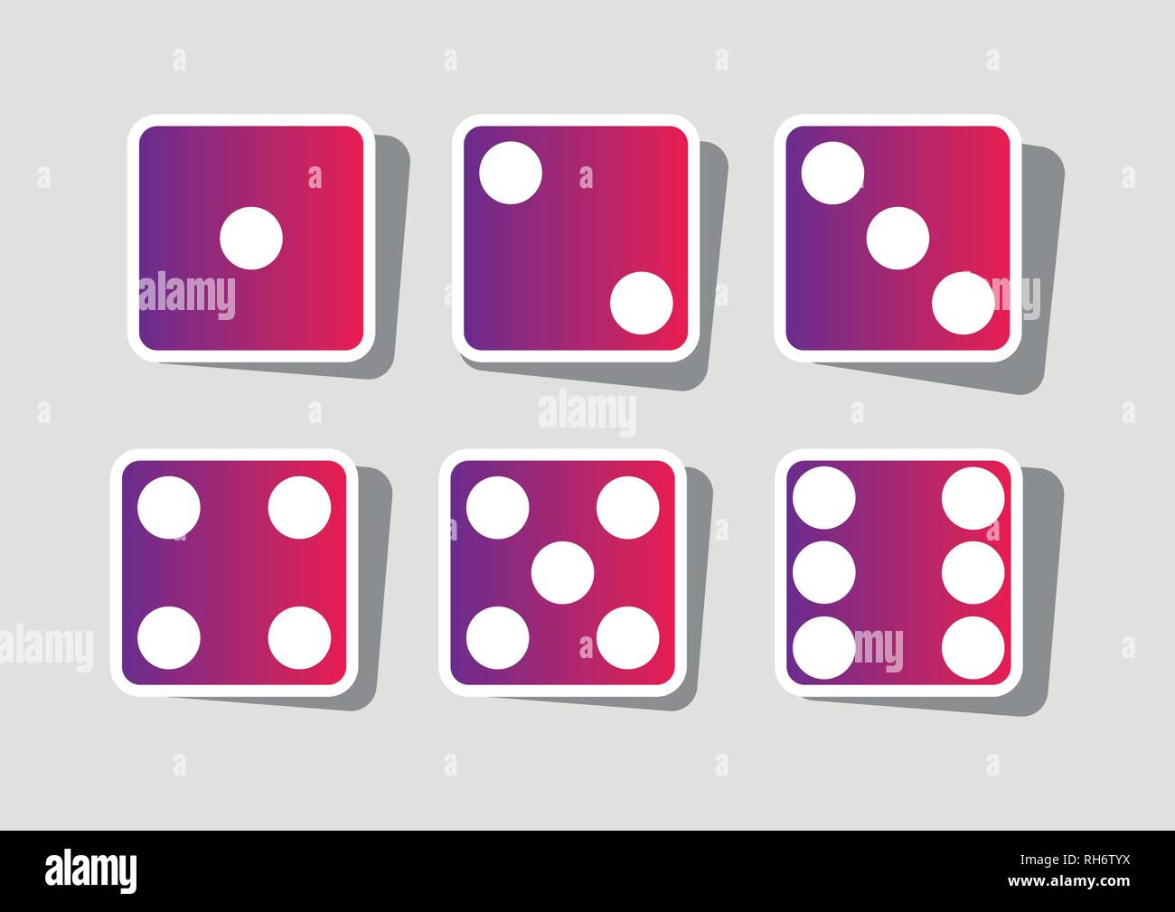 Devils bones, Ivories sign. Vector. New year reddish icon with outside ...