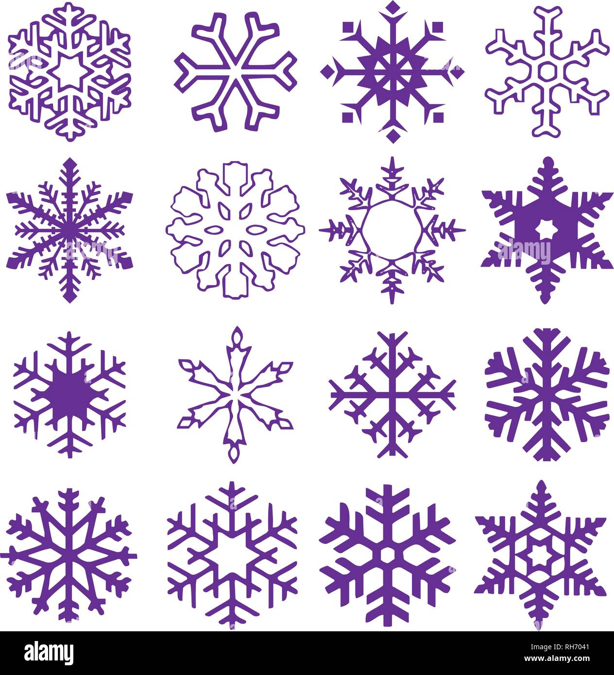 Snowflake Vector Pack Cute Snowflake Vector & Photo (Free Trial)