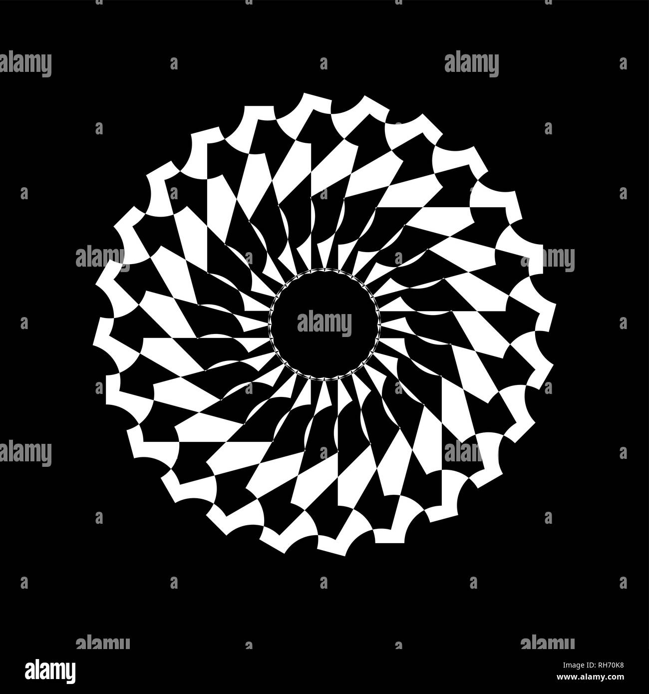 Radial design Black and White Stock Photos & Images - Alamy