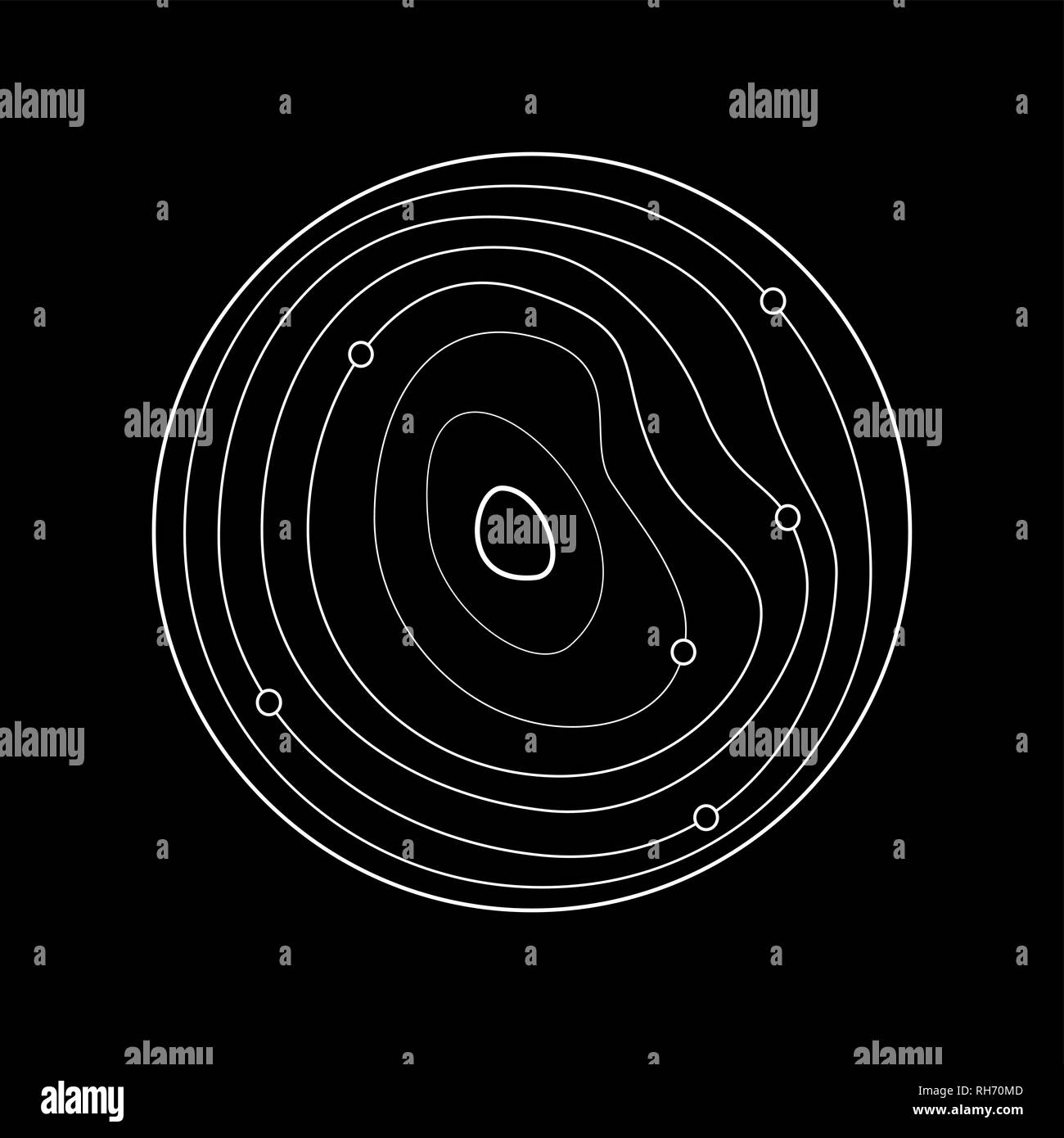 Radial circular lines geometric Stock Vector Images - Alamy