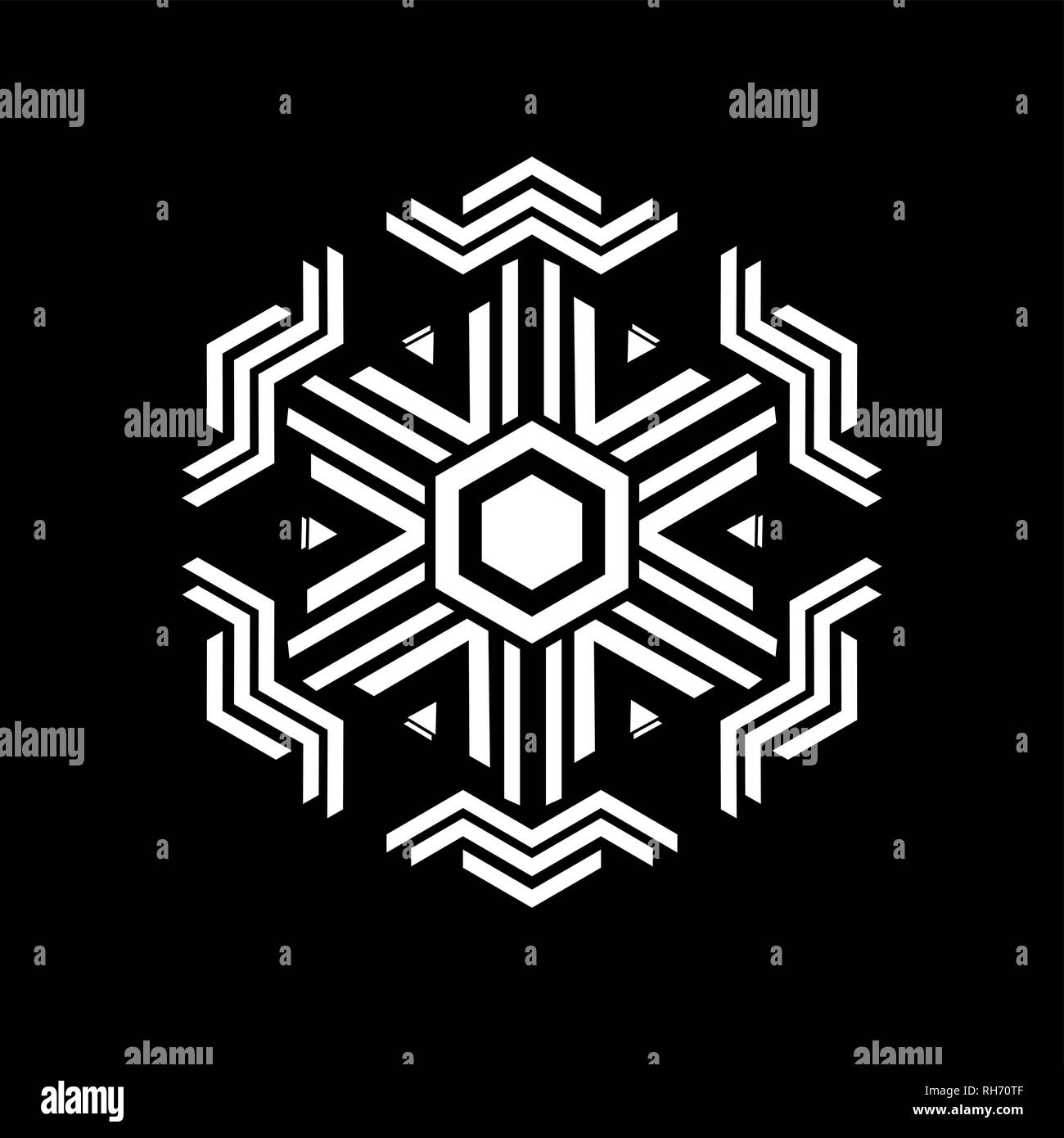 Vector - Geometric rhombus element made of radiating rectangles. Secret ...