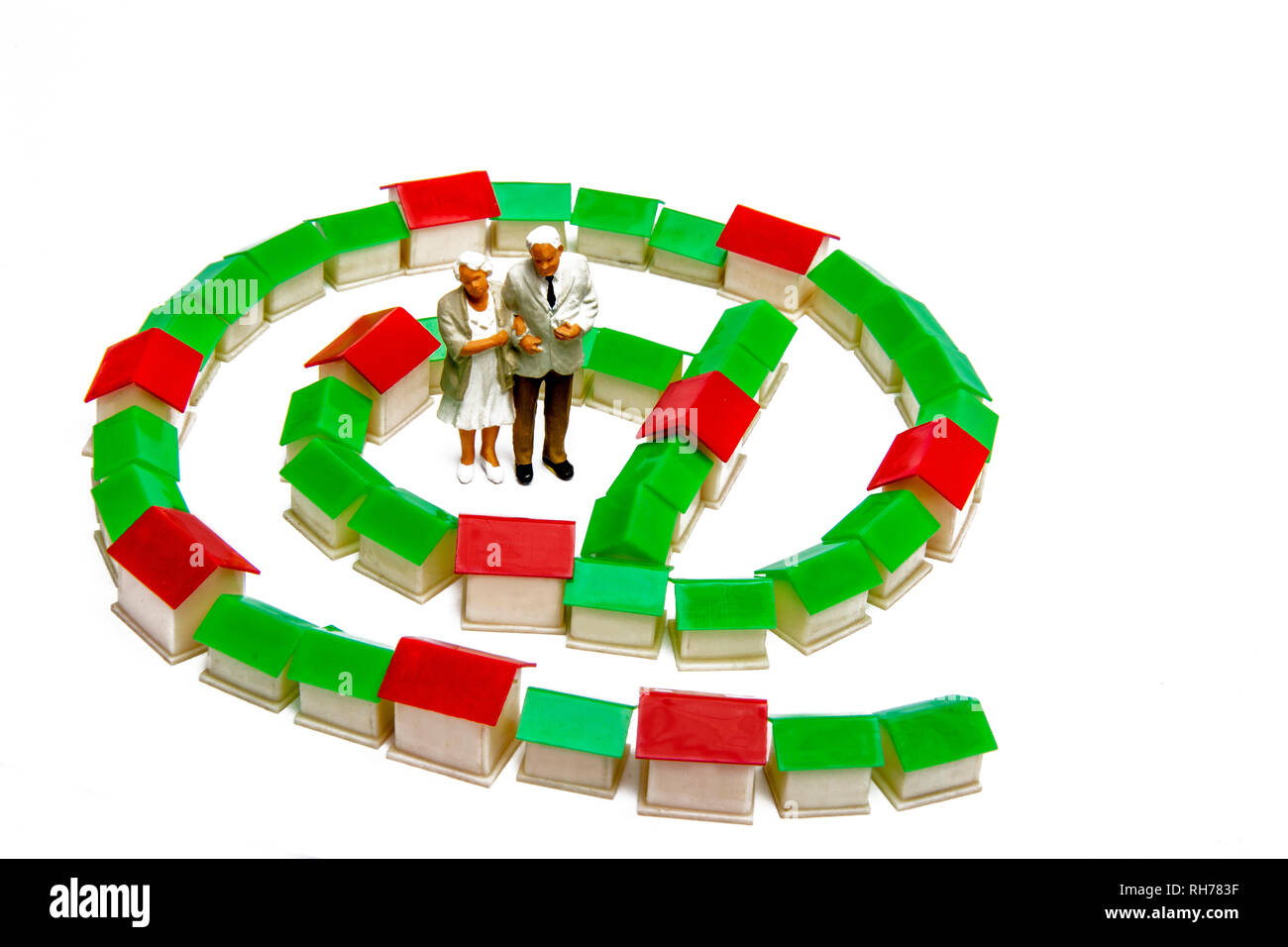 Symbolic internet and email symbol Stock Photo - Alamy