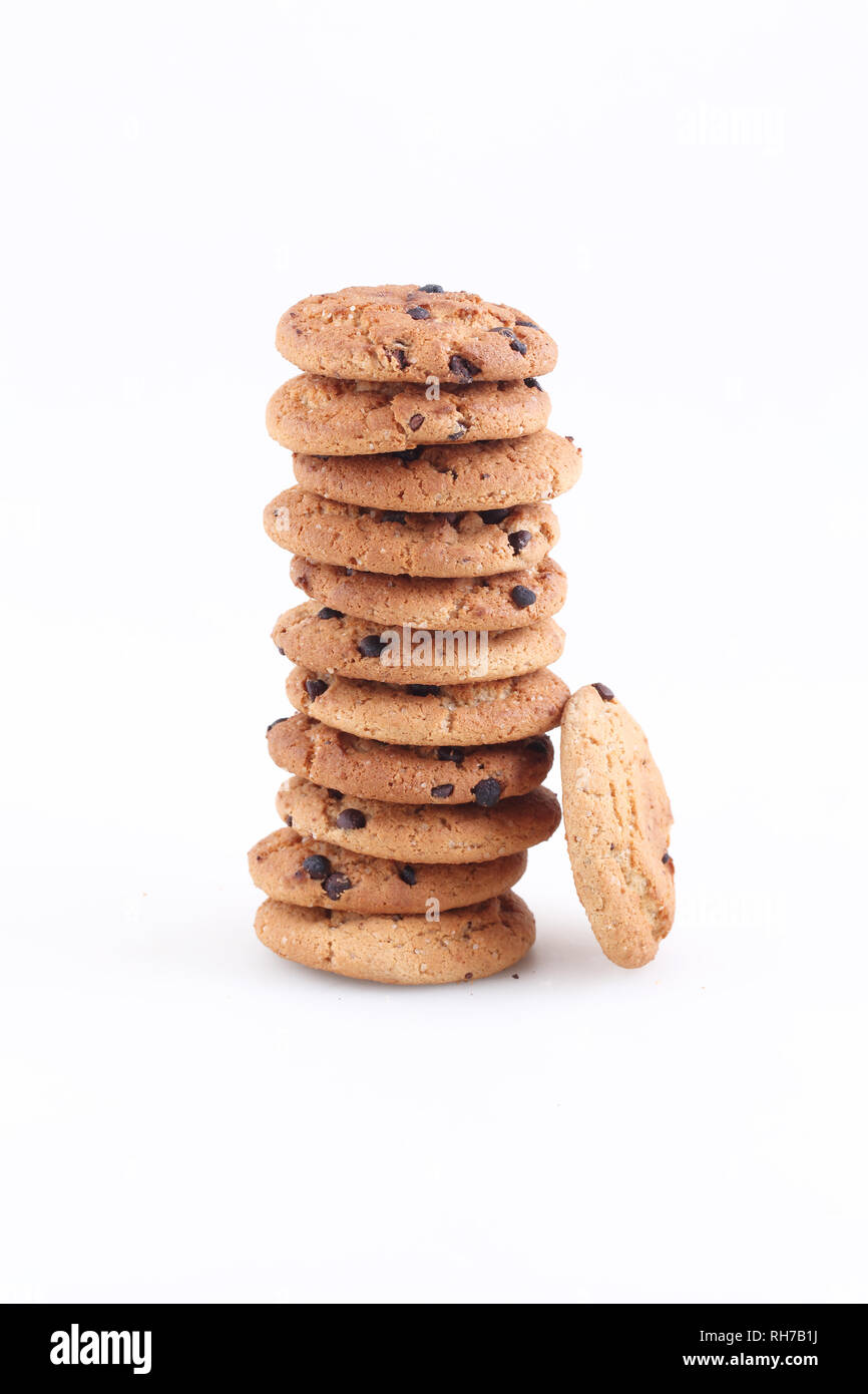 Cookies on white background Stock Photo - Alamy