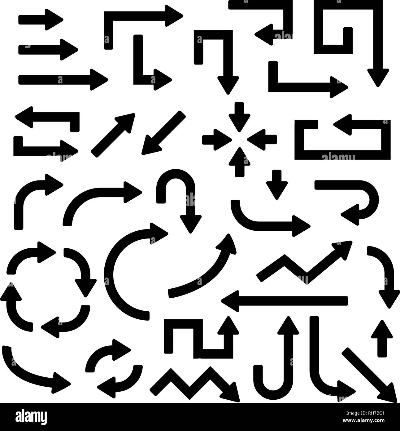 Arrows abstract bold Stock Vector Images - Alamy