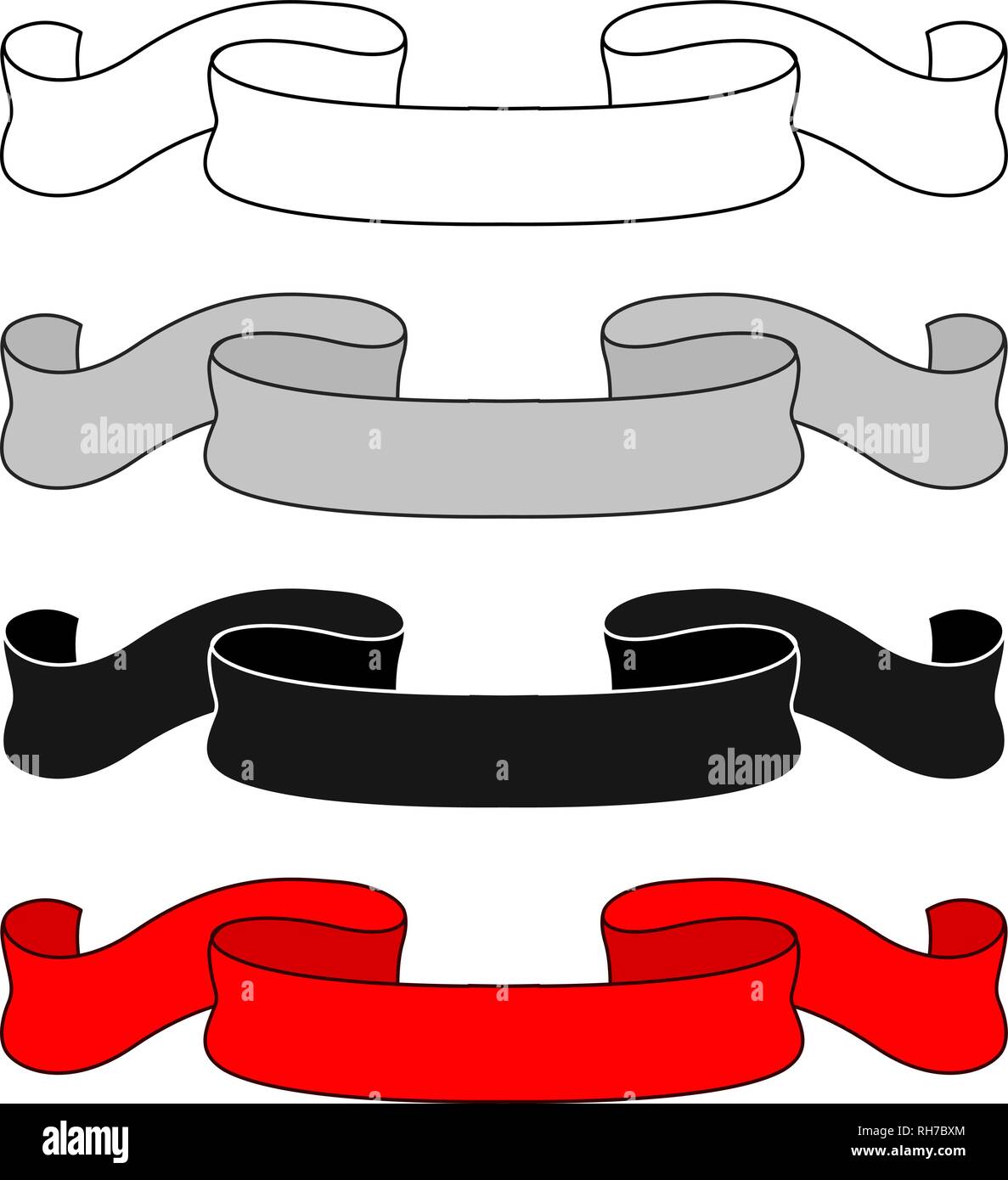 Colored scrolls Stock Vector Images - Alamy